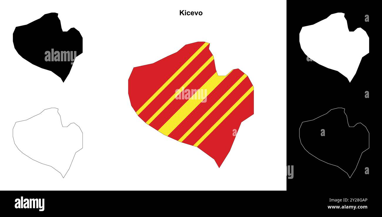 Kicevo eps map hi-res stock photography and images - Alamy