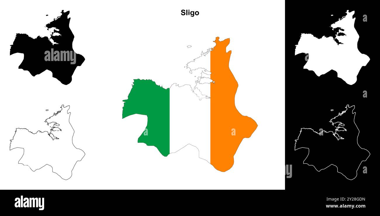 Blank sligo map hi-res stock photography and images - Alamy