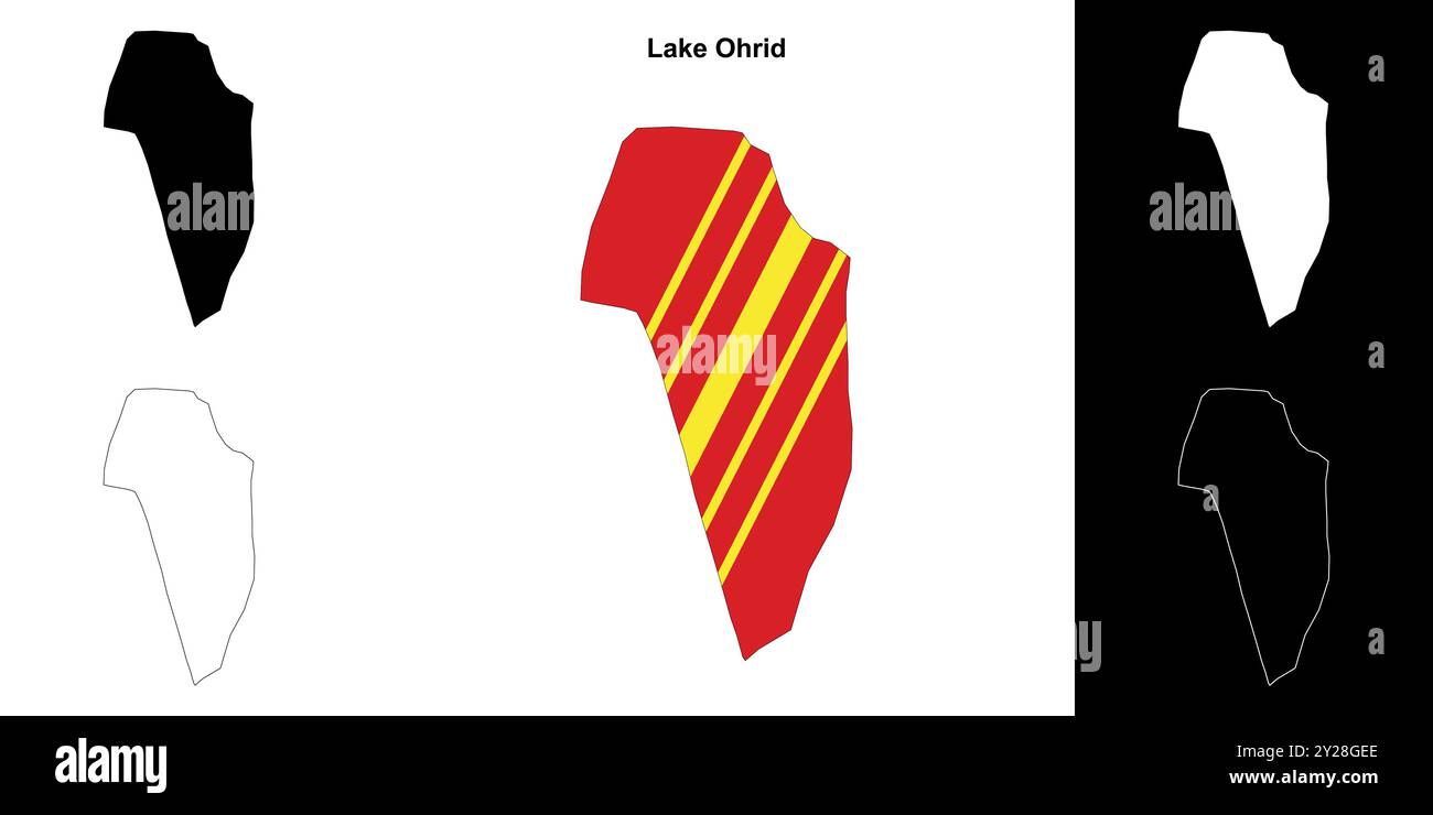 Blank lake ohrid map hi-res stock photography and images - Alamy