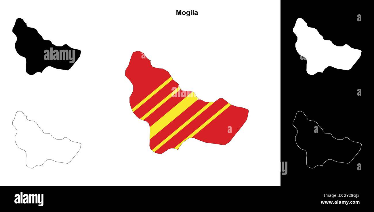 Mogila outline map hi-res stock photography and images - Alamy