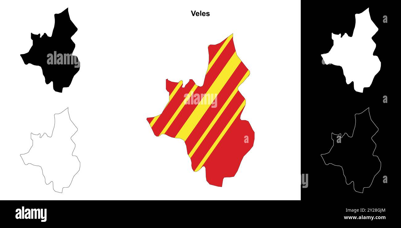 Blank veles map vector vectors hi-res stock photography and images - Alamy