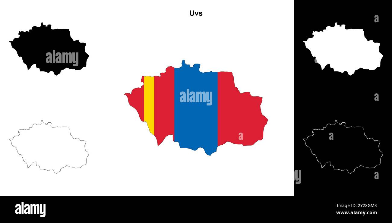 Uvs vector outline map vector vectors hi-res stock photography and ...