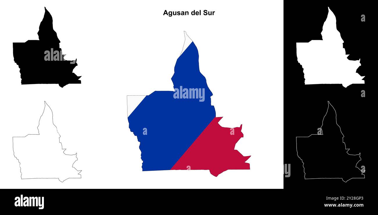Blank agusan del sur map hi-res stock photography and images - Alamy