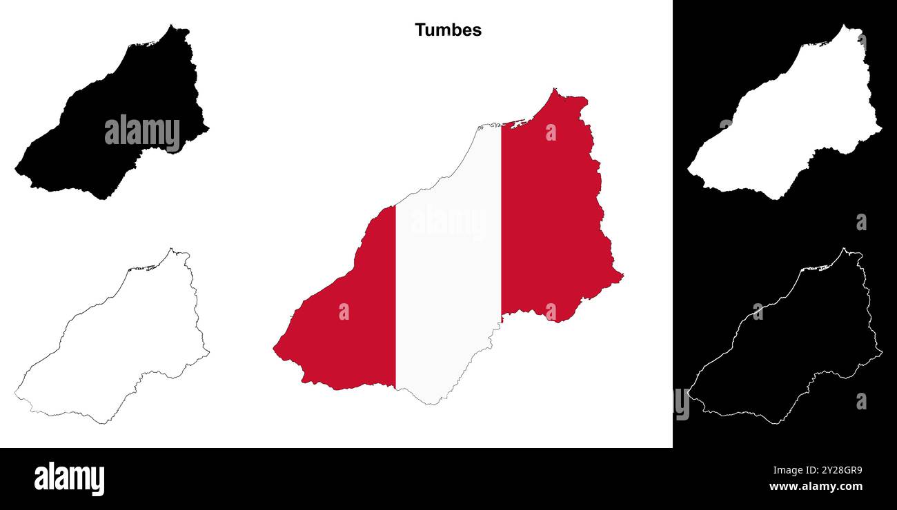 Blank tumbes map hi-res stock photography and images - Alamy