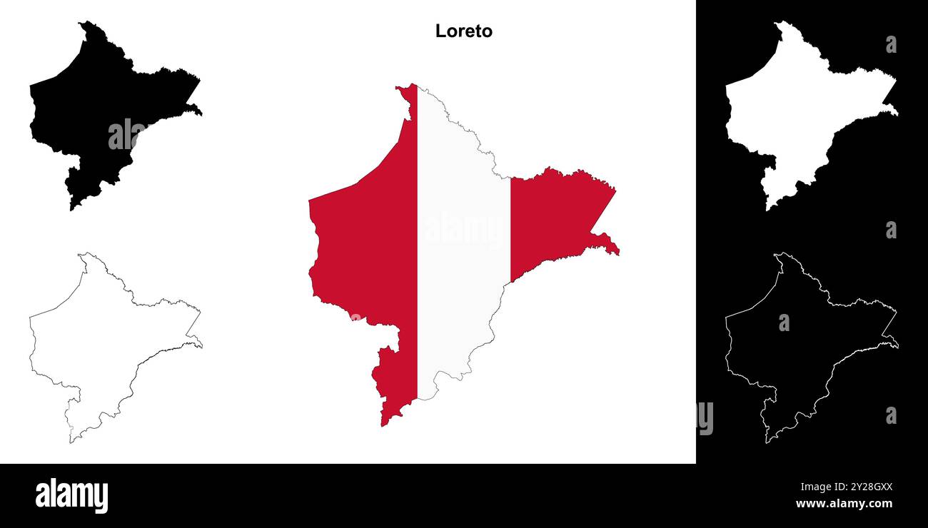 Loreto map hi-res stock photography and images - Alamy