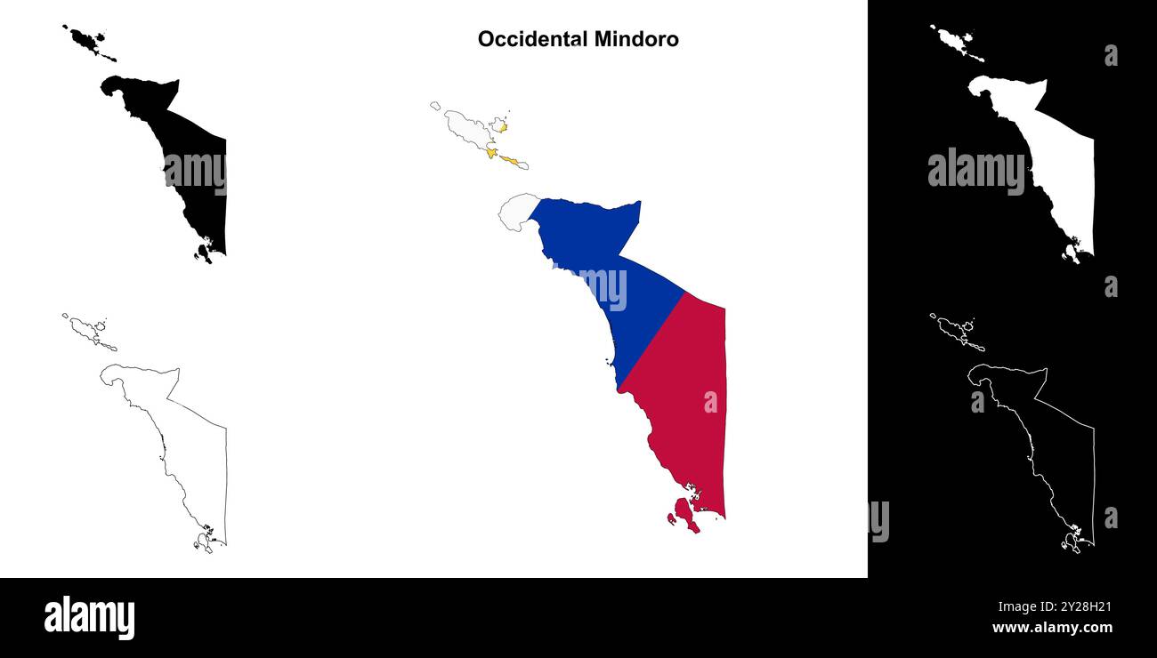Occidental mindoro outline map Stock Vector Images - Alamy