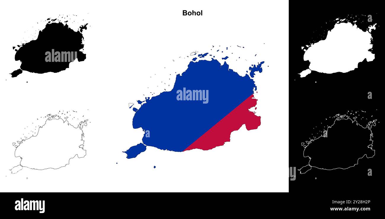 Bohol map hi-res stock photography and images - Alamy