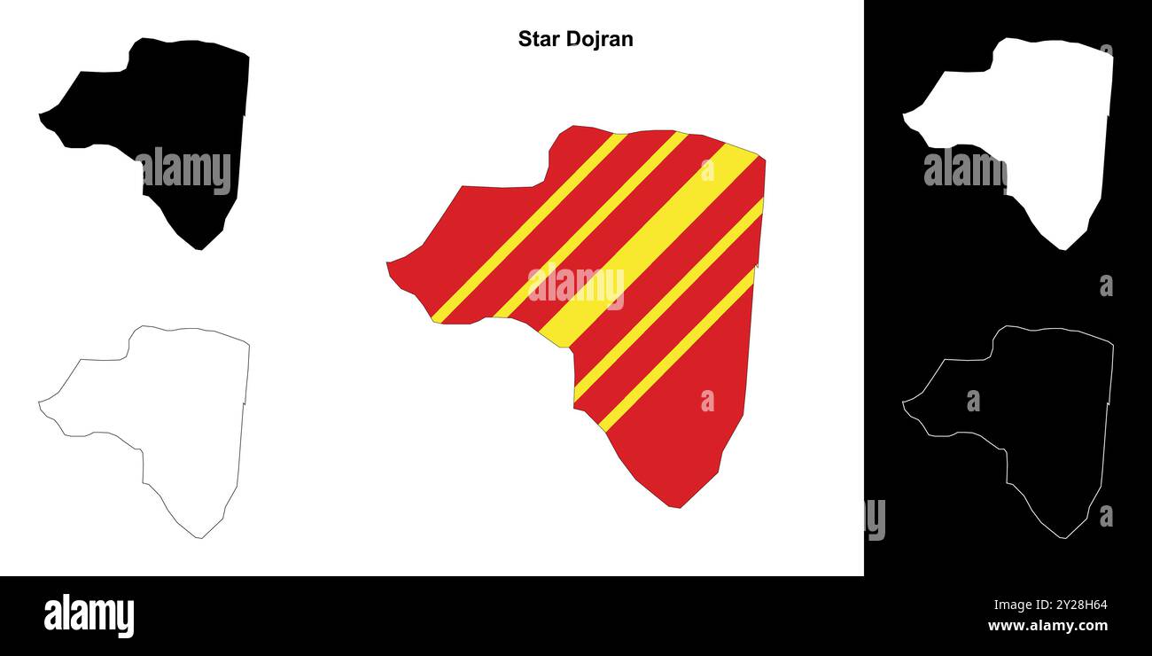 Map of star dojran hi-res stock photography and images - Alamy