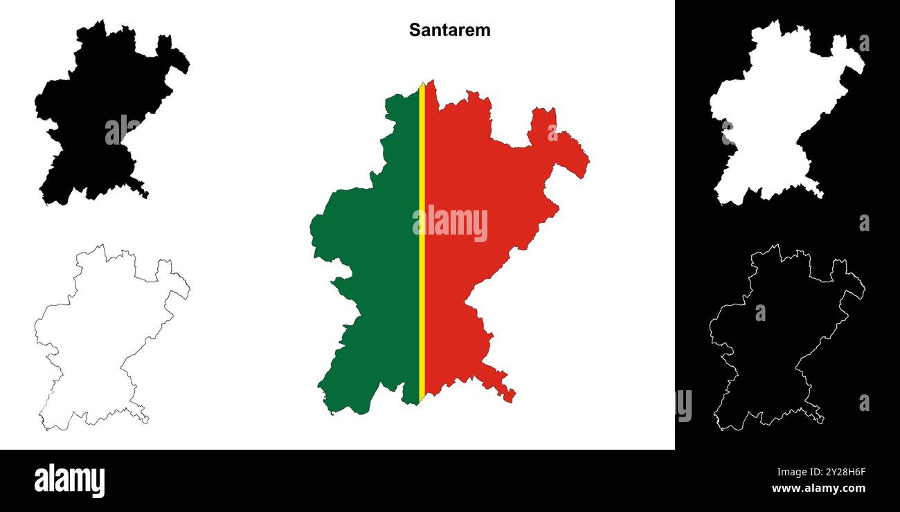 Map of santarem hi-res stock photography and images - Alamy