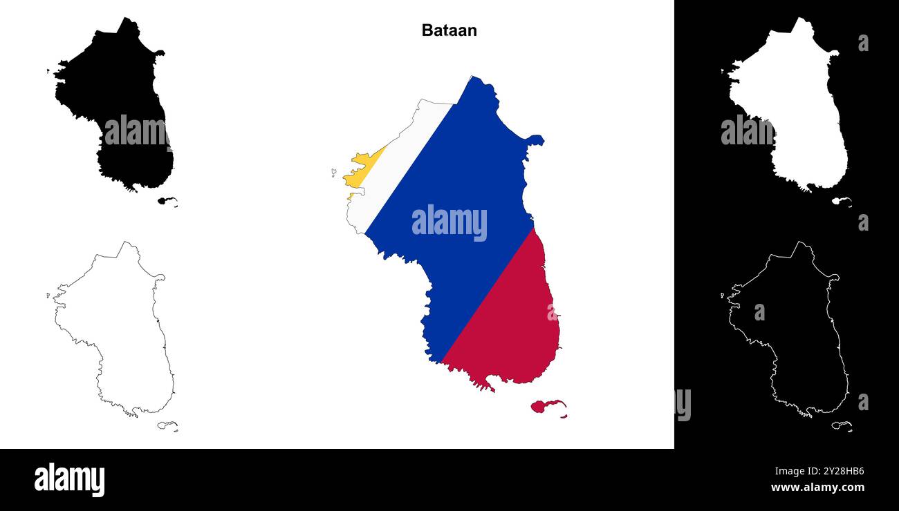 Blank bataan map hi-res stock photography and images - Alamy