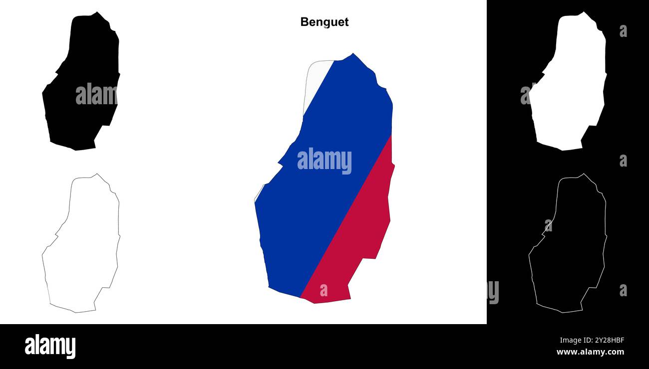 Blank benguet map hi-res stock photography and images - Alamy