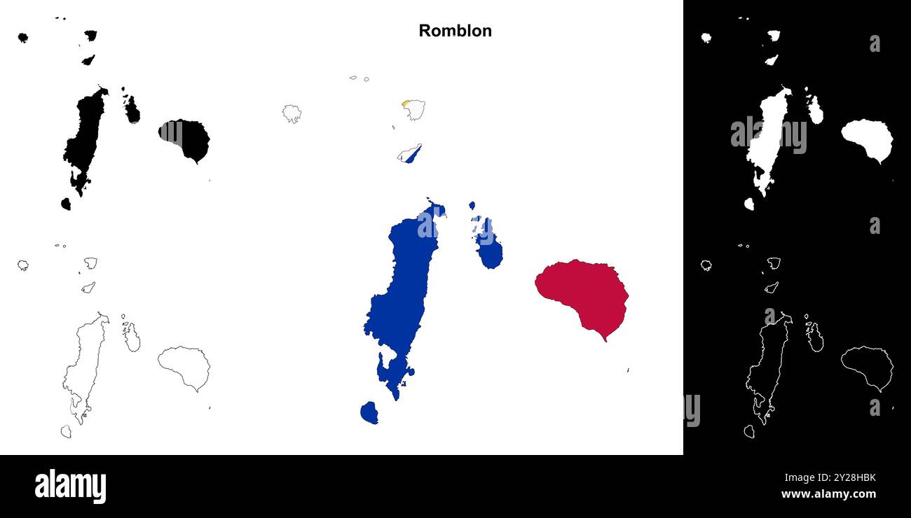 Blank romblon map hi-res stock photography and images - Alamy