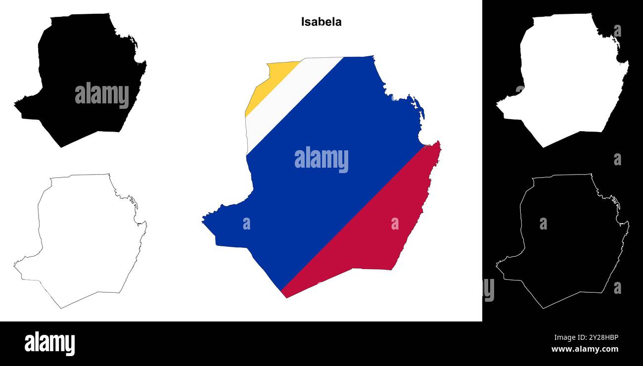 Isabela outline map hi-res stock photography and images - Alamy