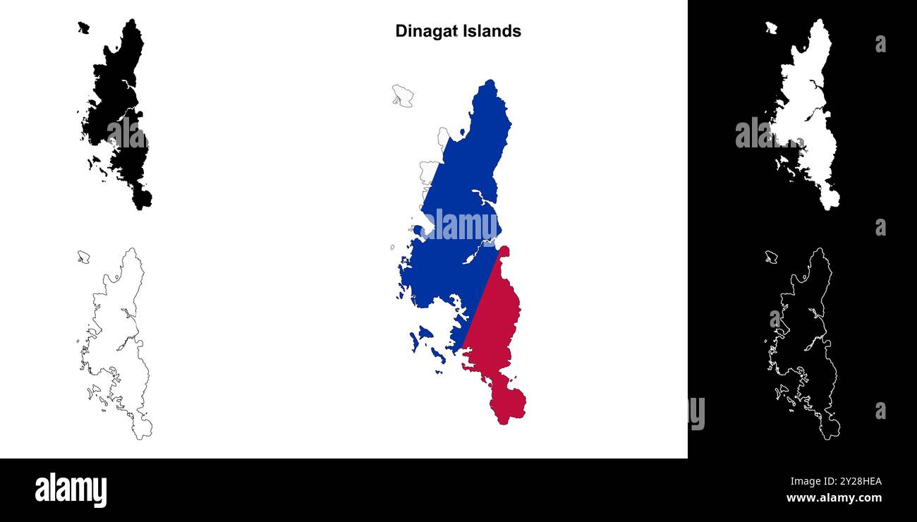 Map of dinagat islands hi-res stock photography and images - Alamy