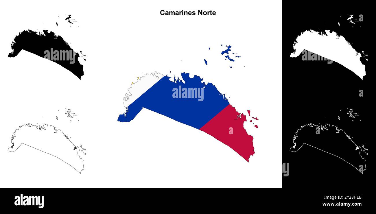 Camarines Norte province outline map set Stock Vector Image & Art - Alamy