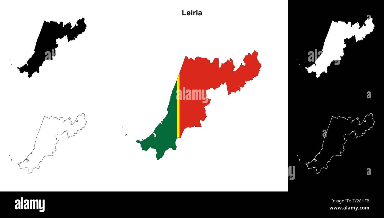 Leiria district map hi-res stock photography and images - Alamy