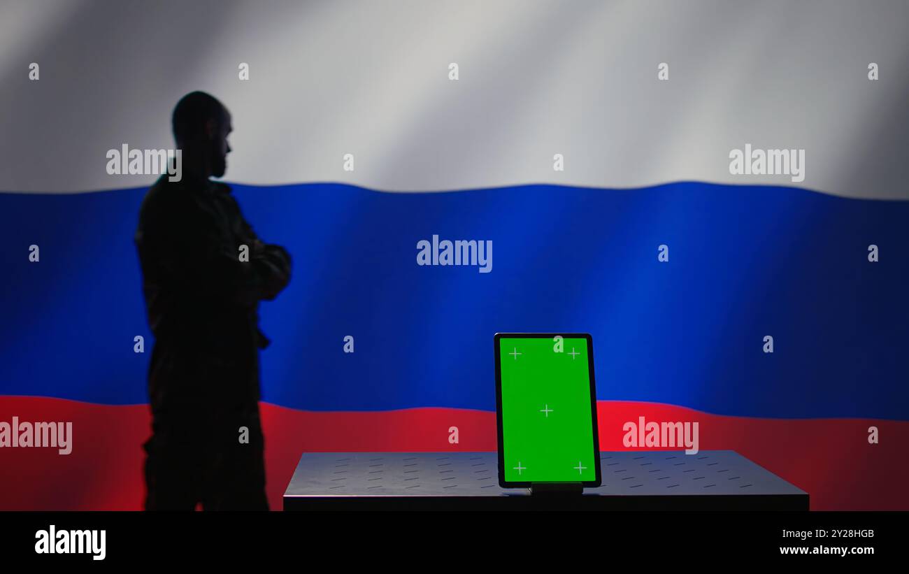 Mockup tablet used by Russian state security services to coordinate ...