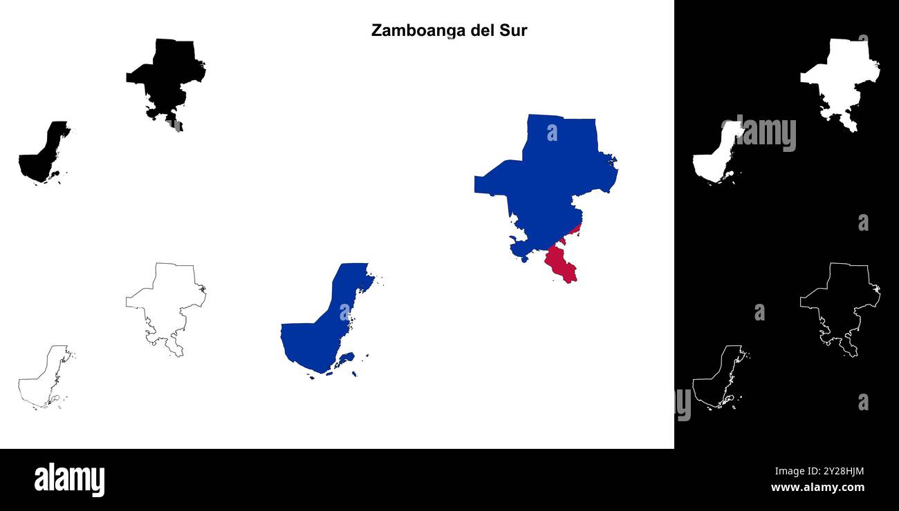 Map of zamboanga del sur hi-res stock photography and images - Alamy