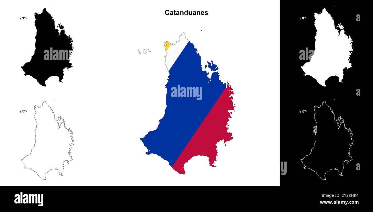 Catanduanes province outline map set Stock Vector Image & Art - Alamy