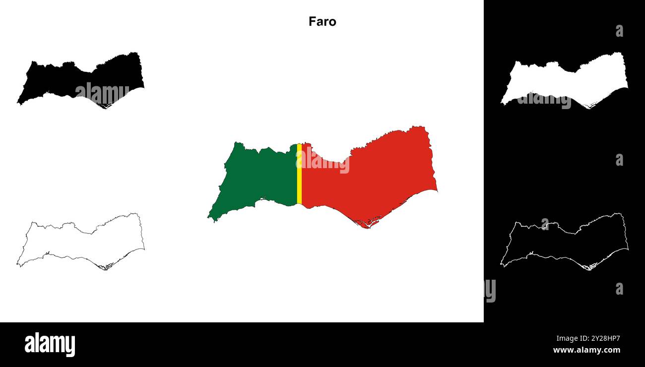 Faro vector map Stock Vector Images - Alamy