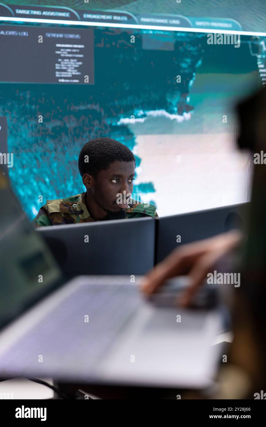 American military information processing hi-res stock photography and ...