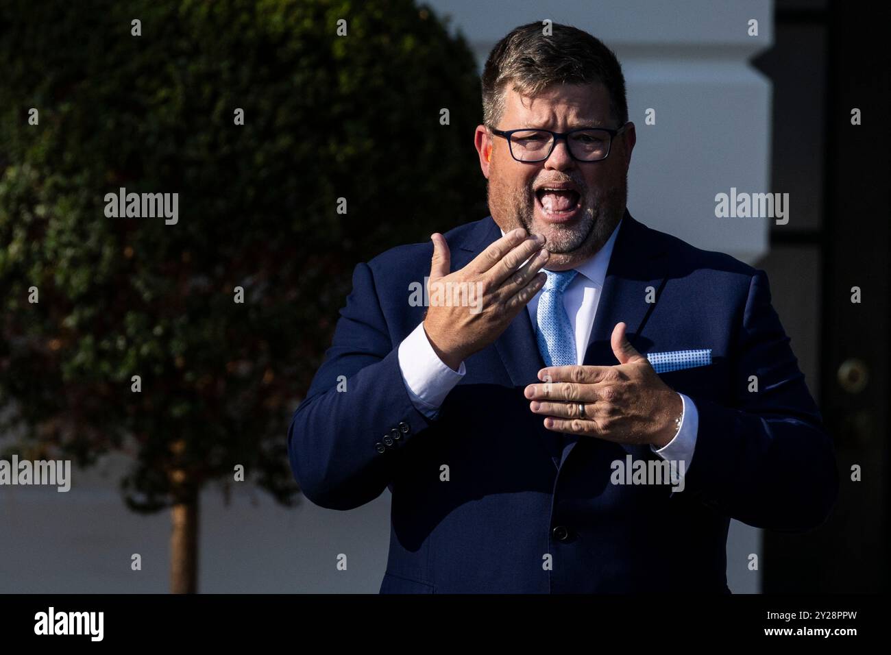 Washington, United States. 09th Sep, 2024. Neil McDevitt, Mayor of ...