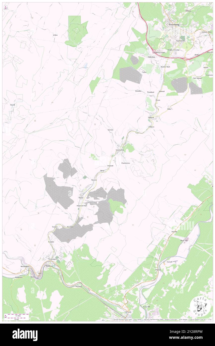 Detmold, Allegany County, US, United States, Maryland, N 39 33' 15'', S ...