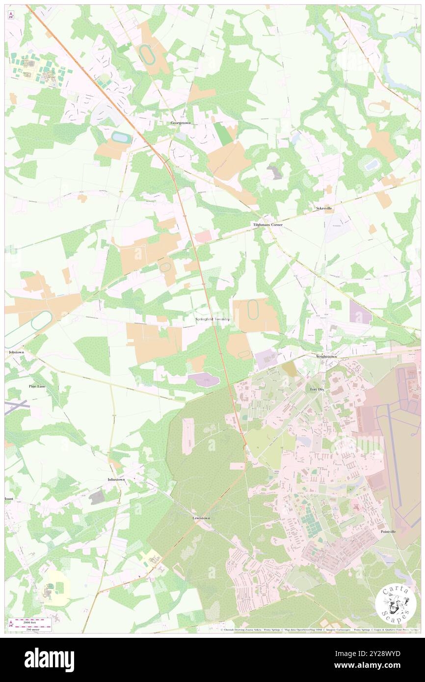 Springfield, Burlington County, US, United States, New Jersey, N 40 2 ...