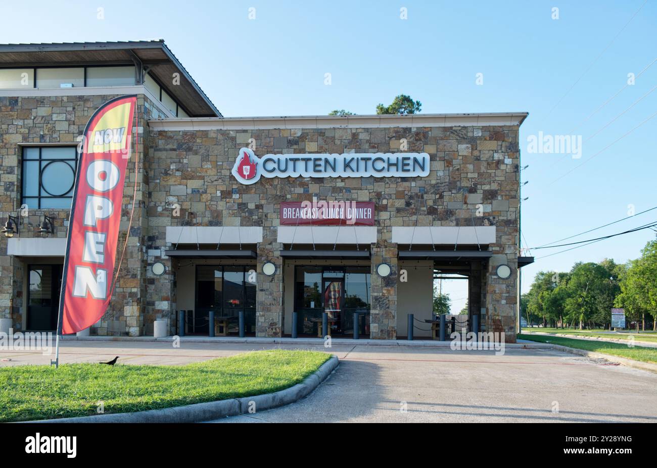 Houston, Texas USA 06-23-2024: Cutten Kitchen restaurant exterior diner ...