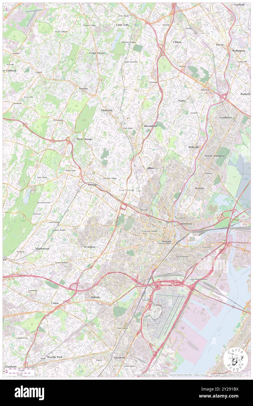 East Orange, Essex County, US, United States, New Jersey, N 40 46' 2 ...