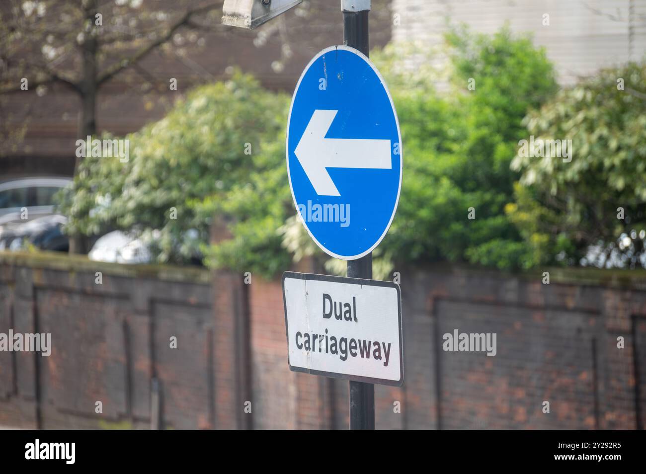 Transportation in London city, roads, road signes, street signes ...