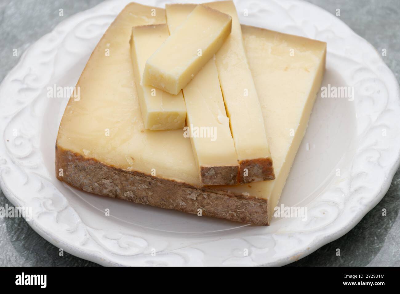 French yellow cheese Comte, varieties unpasteurised cow milk Prestige ...