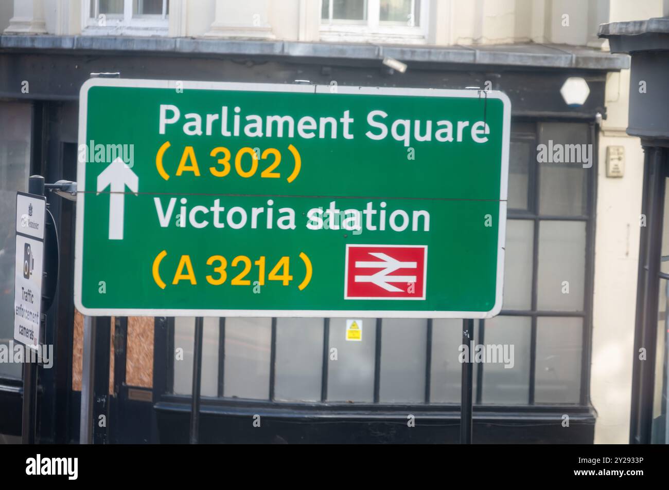 Transportation in London city, roads, road signes, street signes ...