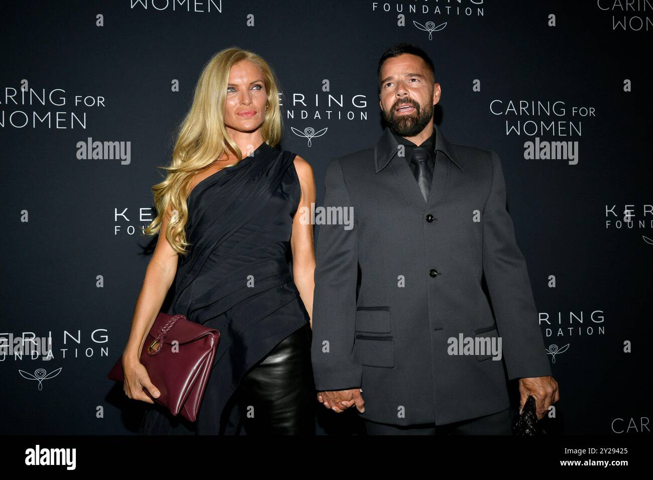 Esther Canadas, left, and Ricky Martin attend the Kering Foundation's ...