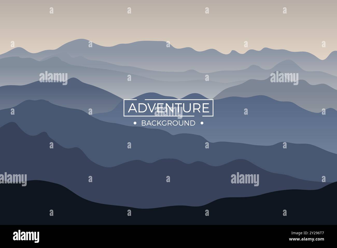 Adventure background with Mountain and blue light reflected at night ...