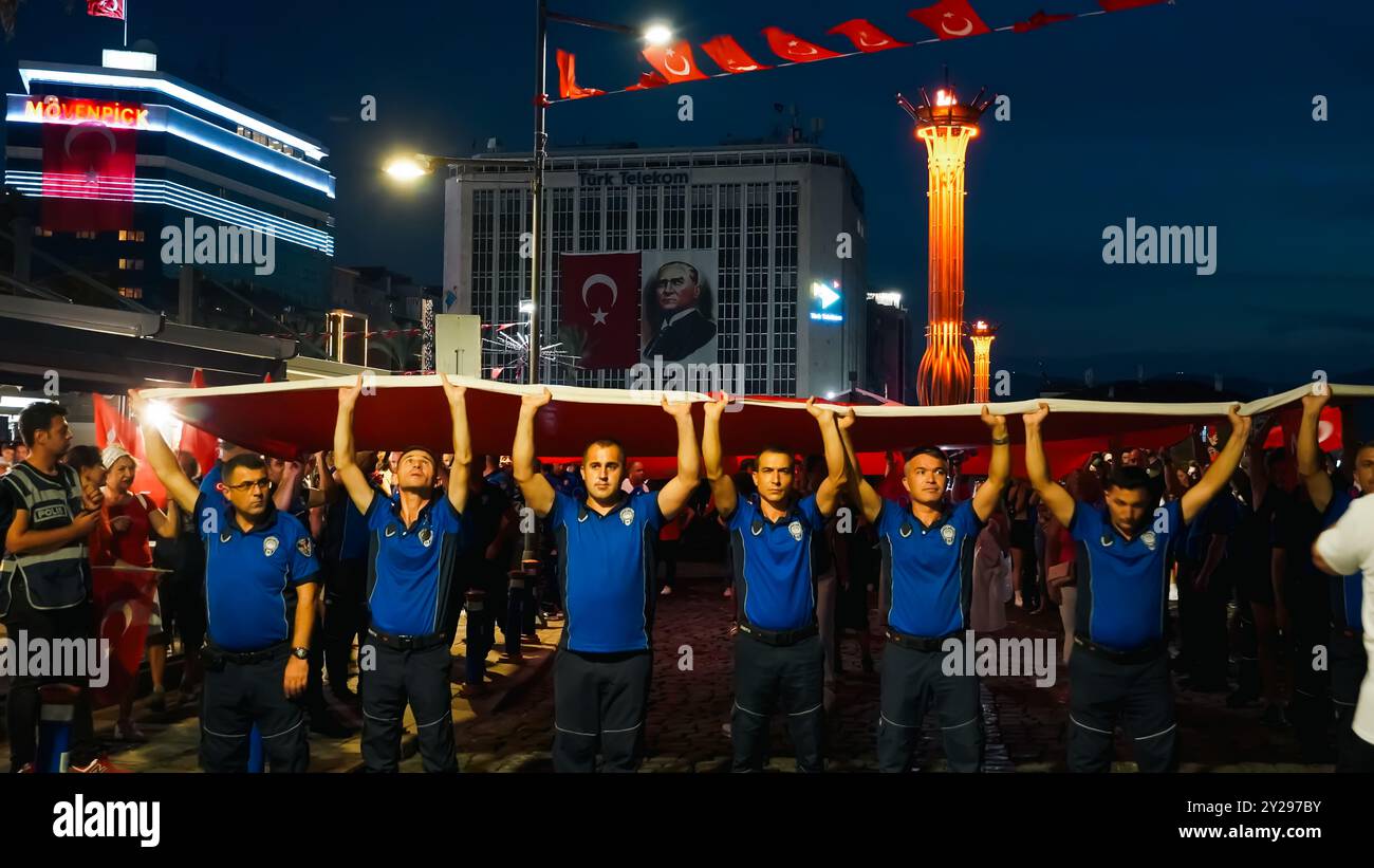Izmir, Turkey. 09th Sep, 2024. The anniversary of the September 9 Izmir ...
