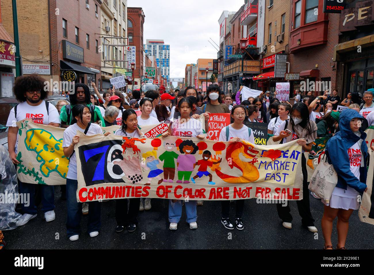 September 7, 2024, Philadelphia. No Arena in Chinatown Rally and ...