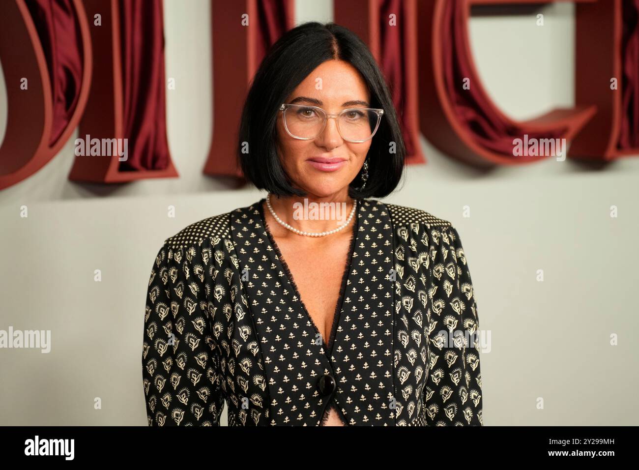 Lisa Taddeo attends the "Three Women" premiere at The Times Center on ...