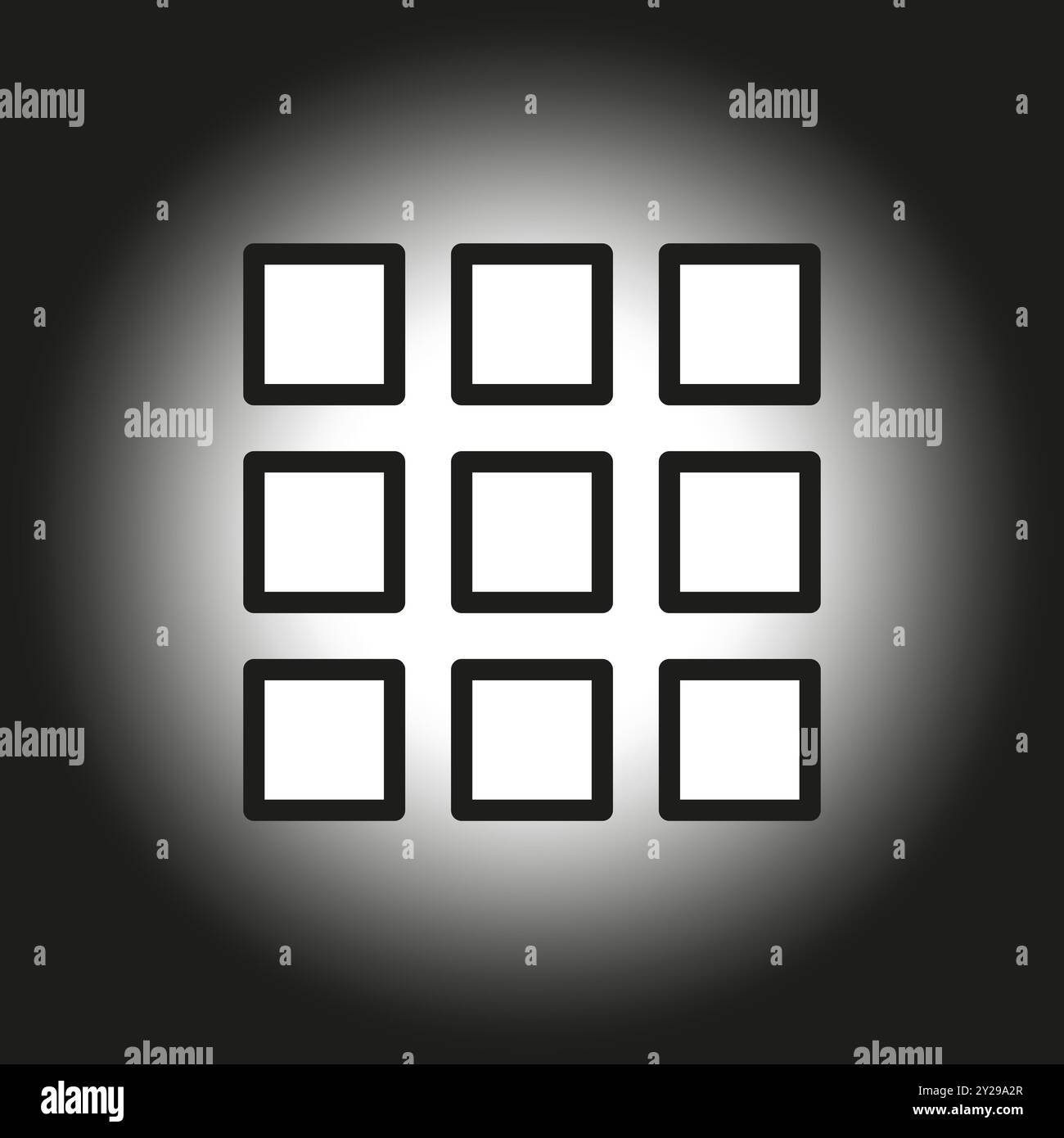 Grid icon. Square pattern symbol. Nine tile graphic. Vector grid design Stock Vector Image & Art ...
