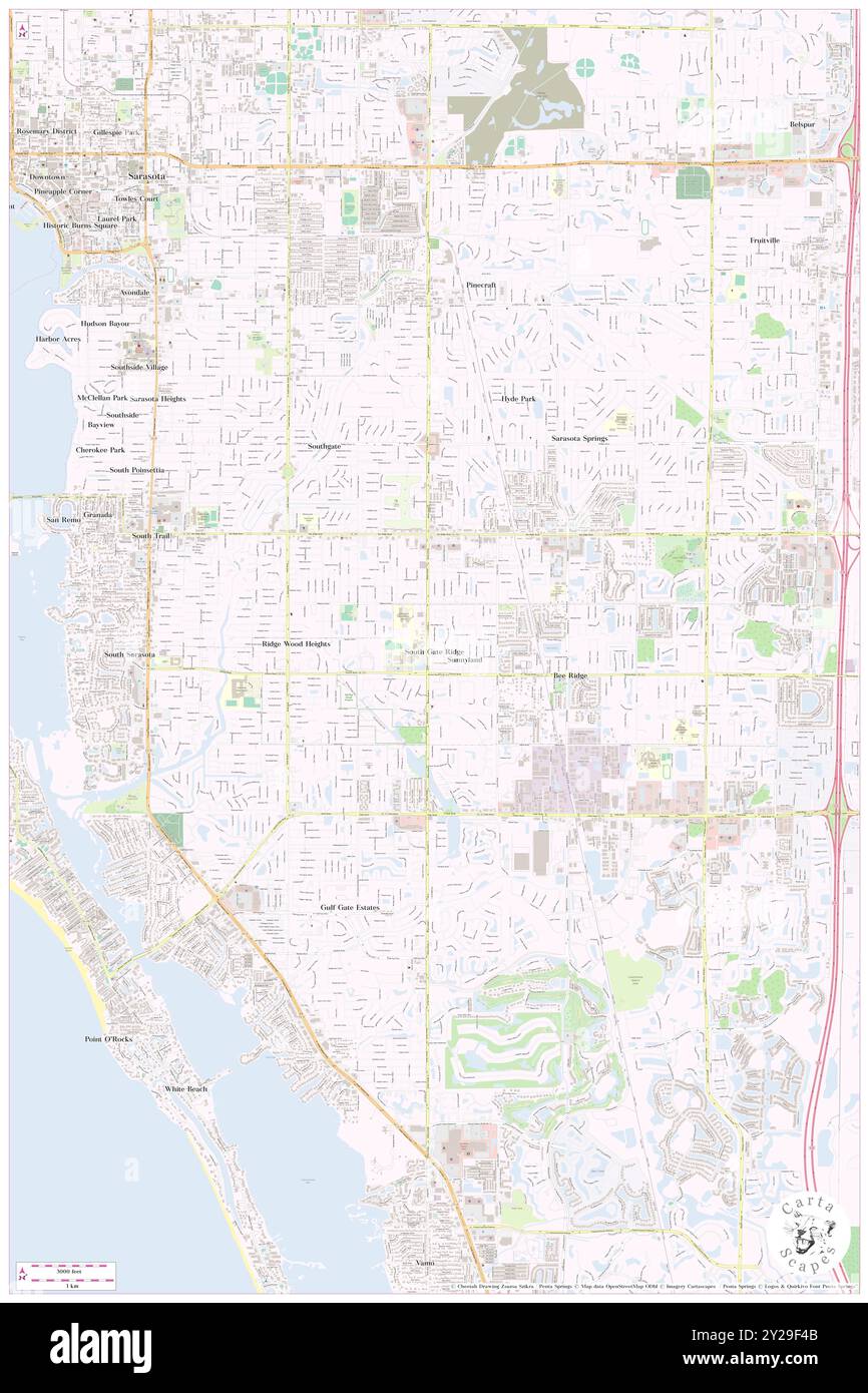 South Gate Ridge, Sarasota County, US, United States, Florida, N 27 17 ...