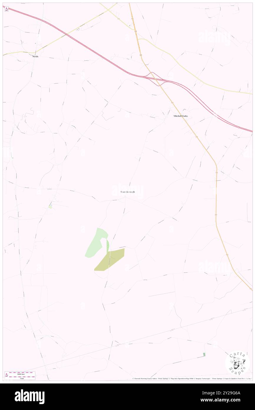 Bulloch county map hi-res stock photography and images - Alamy