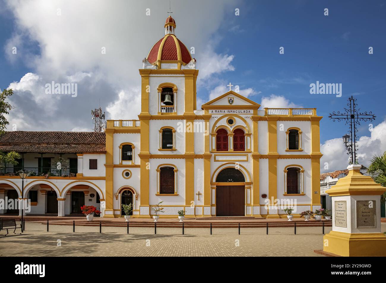 Front view to Iglesia La Inmaculada Concepcion (church of the ...