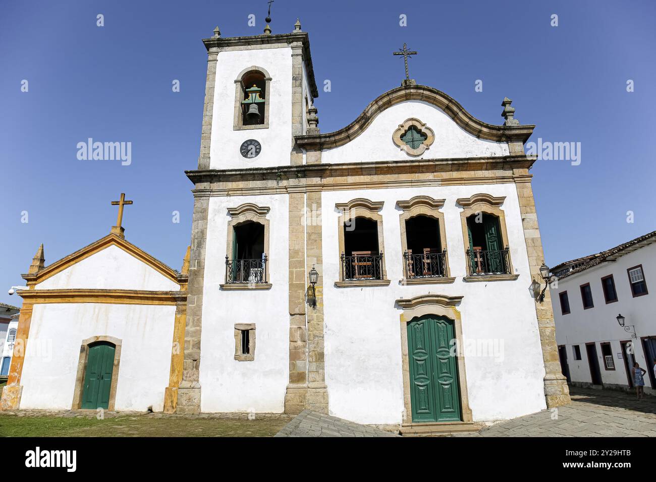 Front view of the historic church Igreja de Santa Rita (Santa Rita ...