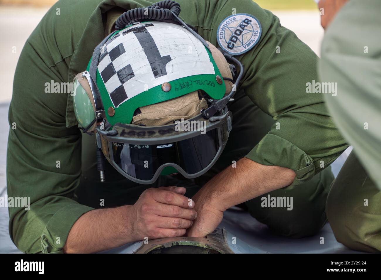 U.S. Marine Corps Sgt. Manuel Zaragoza, an airframe mechanic with ...