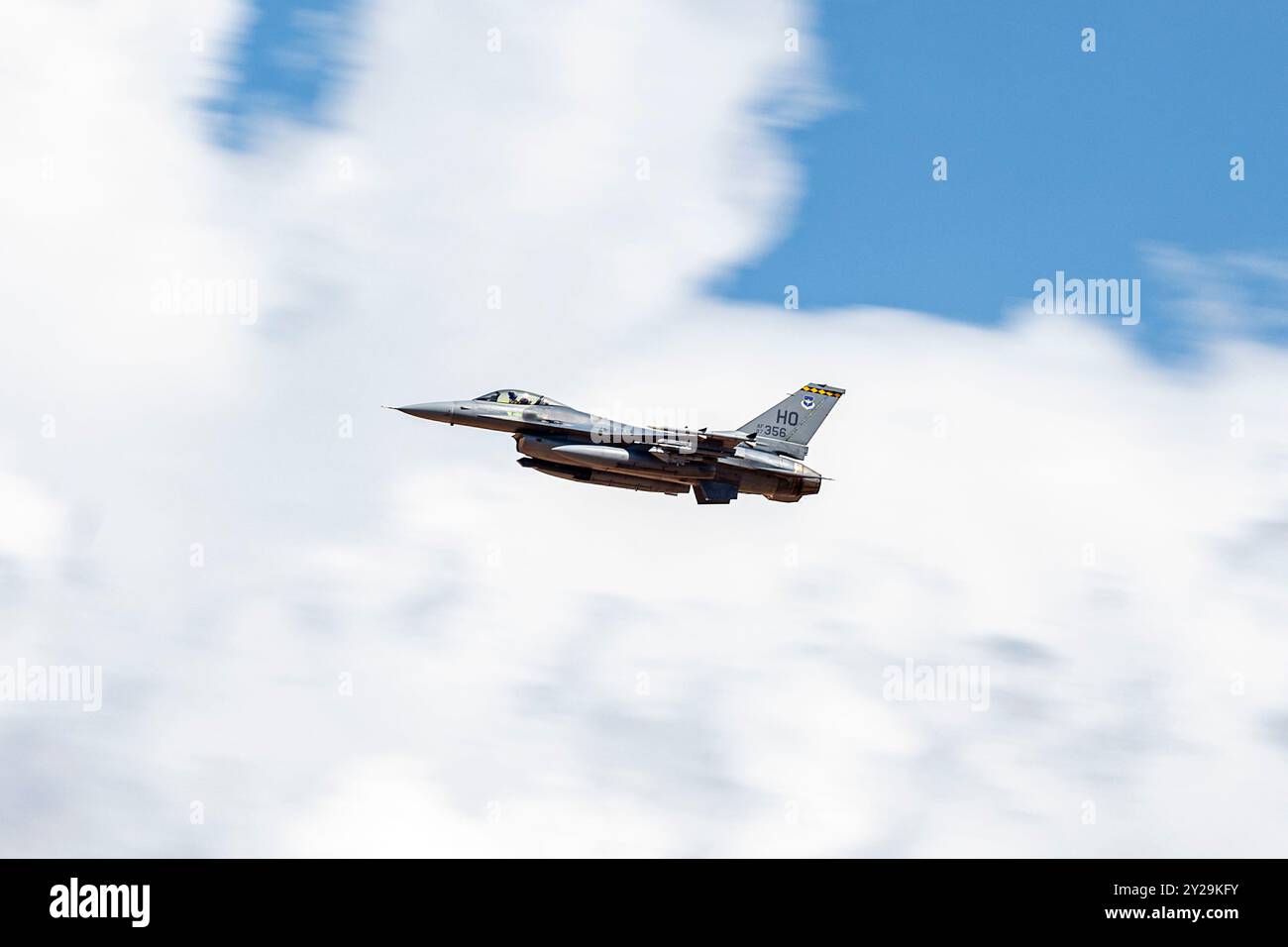 An F-16 Viper pilot assigned to the 49th Wing, drops munitions during ...