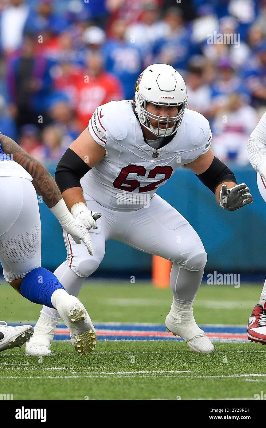 Arizona Cardinals offensive lineman Evan Brown (62) blocks during the ...