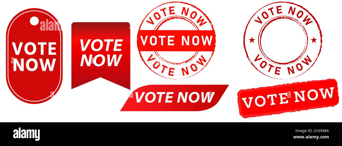 Vote now election politics elect voting democracy system stamp red ...