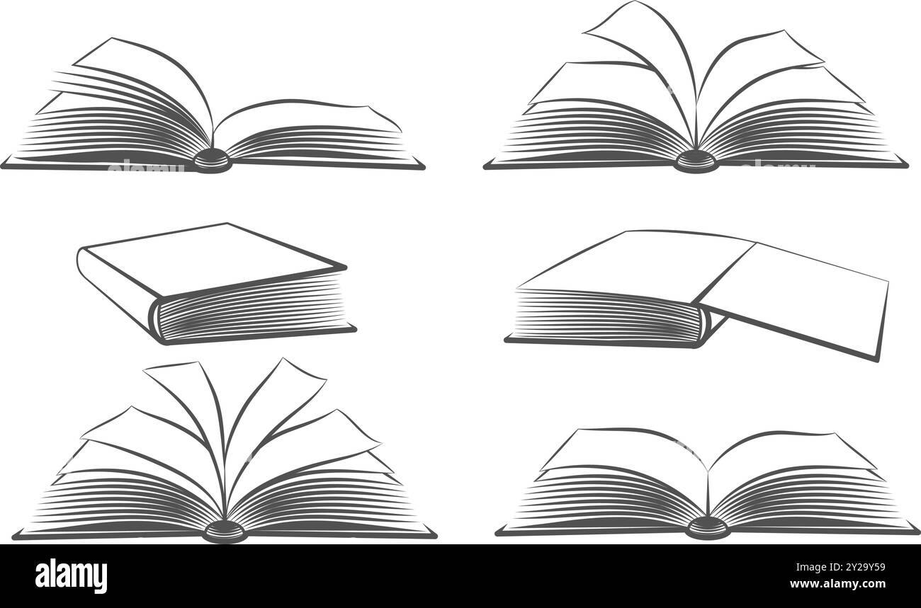 Book collection engraving hi-res stock photography and images - Alamy