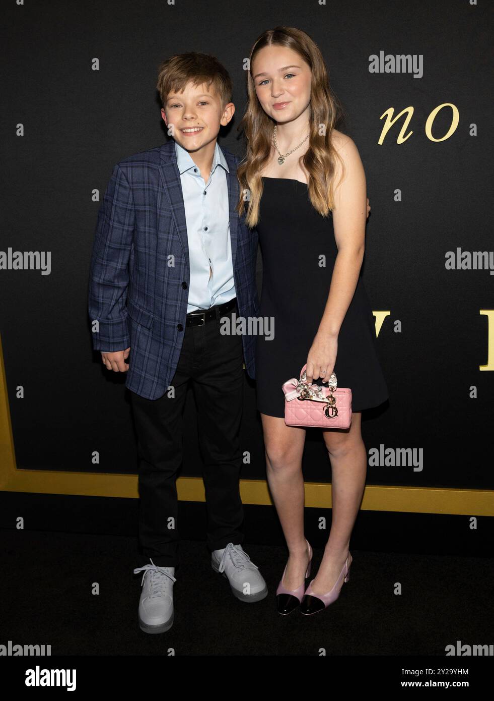 Dan Hough, left, and Alix West Lefler attend the premiere of "Speak No ...