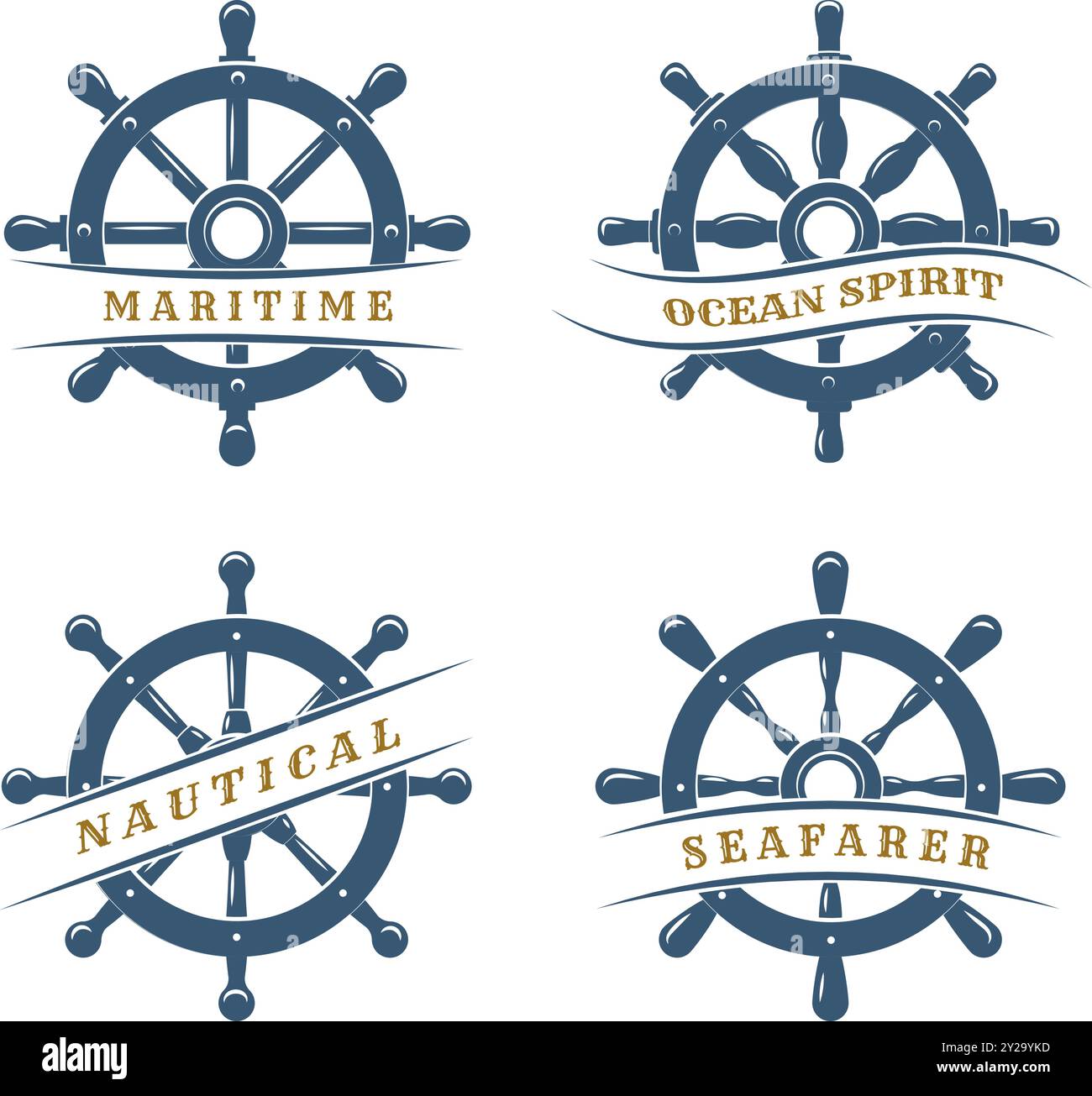 Sea ship wheel Cut Out Stock Images & Pictures - Alamy